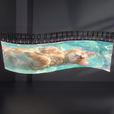 Chine Affichage extérieur à LED flexible en jonction sans soudure IP 65 Protection 5000 nits Lumière à vendre