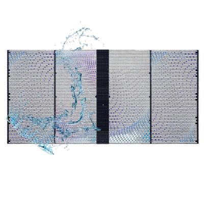 China P7.8-7.8 Buitendoorzichtig LED-scherm 1000×500 mm 75% Hoge transparantie Te koop