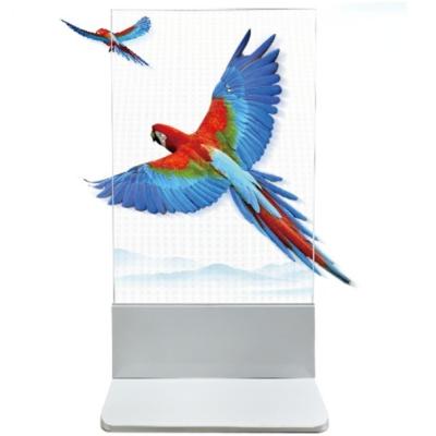 Cina Display LED trasparente adesivo P8 1000*240 mm solo trasparenza di spessore 3 mm 70% in vendita