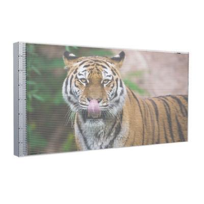 Cina Display LED trasparente adesivo P8 1000*240 mm 80% ALTA RESISTENZA UV in vendita