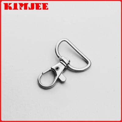 China 1 inch nickel plated metal swivel hook and d ring for purse wholesale in China for sale
