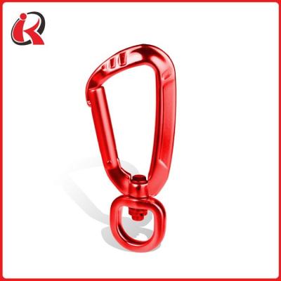 China 1 inch red 7075 aluminum swivel carabiner snap for dog leash factory for sale