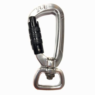 China 1 inch aluminum swivel carabiner twist lock for dog leash wholesale for sale