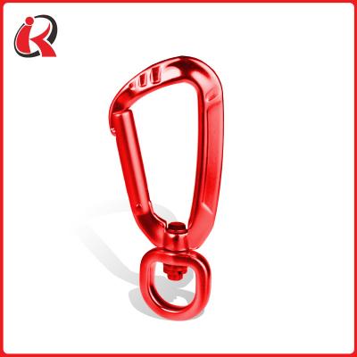 China 15 mm aviation aluminum captive eye carabiner for pet leash  wholesale for sale