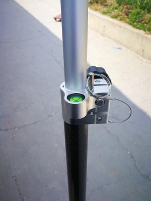 Cina Antenna telescopica Palo dei Gps di Palo 2.4m della fibra del carbonio di GNSS in vendita