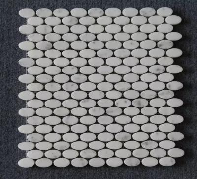 Cina Piastrella per pavimento di marmo popolare del mosaico, piastrella per pavimento di marmo del bagno del mosaico dell'hotel in vendita