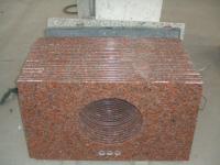 China Maple Red Granite Work Tops Polished Solid Surface High Hardness / Density for sale