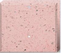 China Pink Crystal Engineered Quartz Tile , Solid Polished Quartz Kitchen Countertops for sale