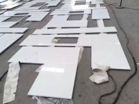 China Polished Marble Granite Quartz Countertops , Man Made White Solid Surface Worktop for sale