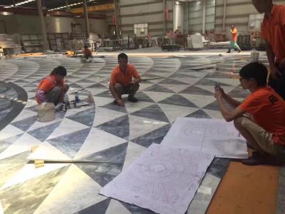Cina Forma su misura progettazioni di marmo decorative del confine dei medaglioni del pavimento in vendita