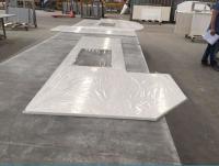 China Prefabricated Solid Quartz Stone Countertops Beveled Processed Edge for sale