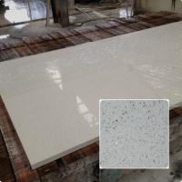China QS516 Artificial Solid Surface White Quartz Stone for Kitchen Countertops for sale