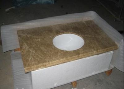 China Emperador Lichtbruine Marmeren Steencountertops voor Badkamers/Keuken Te koop