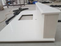 China prefabricated Solid Surface Worktops With Backsplash Side Splash Aprons for sale