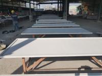 China Engineering Solid Stone Countertops 93% Quartz Sand Polished Glossy Surface for sale