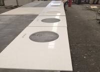 China Artificial Beige Quartz Stone Slabs For Kitchen Countertop for sale
