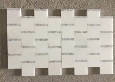 Cina Tessera di marmo del briciolo, dimensione mosic di marmo dello strato di spessore 302x302mm della piastrella per pavimento 10mm in vendita