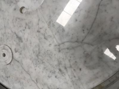 China Bovenkanten van de de badkamersijdelheid van Venato van Biancocararra de witte marmeren voor gastvrijheidsrennovation Te koop