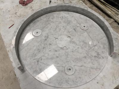 China Bovenkanten van de de badkamersijdelheid van Venato van Biancocararra de witte marmeren voor gastvrijheidsrennovation Te koop