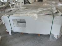 China Customized Polished Big Slab Solid Stone Countertops For House for sale