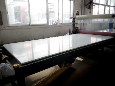 Cina Lastra bianca pura della pietra del quarzo su misura esportando controsoffitti una dimensione di 3000 x 1400 millimetri in vendita