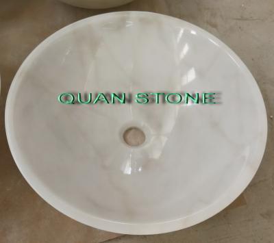 Cina Bacini rotondi naturali delle ciotole di lavaggio del nero del lavandino del marmo di Marquina del bacino del lavandino del controsoffitto di Nerone in vendita