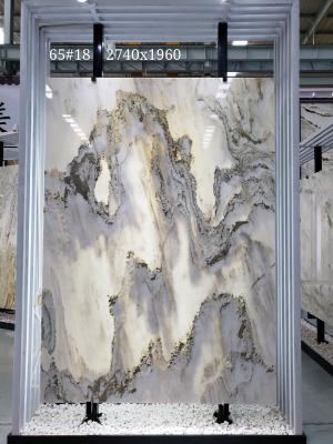 Cina cime di pietra naturali di vanità della cima del banco della cucina del controsoffitto di Calacatta delle lastre 24x48 in vendita