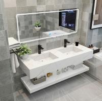 China Integrated Engineering Quartz Stone  Bathroom Vanity Tops for sale