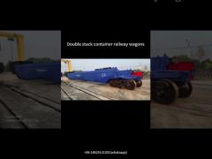 A Closer Look: Meter Gauge Double Deck Container Flat Wagon Well Wagon 20' 40' ISO