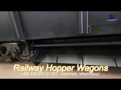 uic 60t railway cargo train car hopper wagon for ballast ore mineral particles