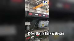 25 Ton Electric Rail Flat Car For Heavy Loads