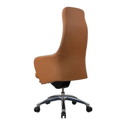 Cina Alluminio ergonomico del blocchetto della sedia di cuoio dell'ufficio di Brown multi in vendita
