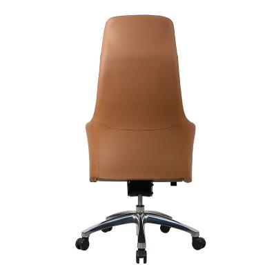 Cina Alluminio ergonomico del blocchetto della sedia di cuoio dell'ufficio di Brown multi in vendita