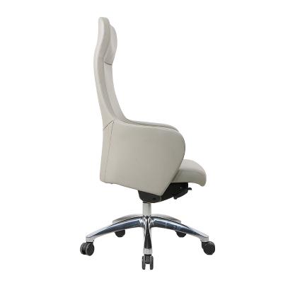 Cina Base di alluminio di cuoio posteriore del Ministero degli Interni della sedia del raggio ergonomico del dirigente 350mm in vendita