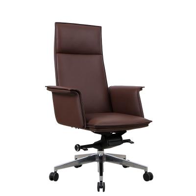 Cina Sedia di cuoio moderna di gioco del PC di compito di Brown di esclusiva ergonomica della sedia 70mm in vendita