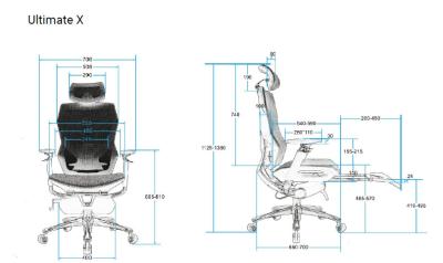 Cina Bracciolo dell'unità di elaborazione della sedia di Mesh Computer Adjustable Rolling Desk del poliestere in vendita