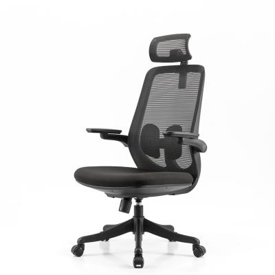 China Ergonomische Schwenker-Schreibtisch-Stuhl-hohe Rückseite Flip Up Arms Mesh Offices 2D justierbare zu verkaufen