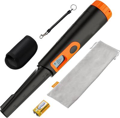China Waterproof Handy Metal Detector Pinpointer for Adults & Kids, 360°Detection Handheld Pin Pointer Wand with LCD Screen for sale