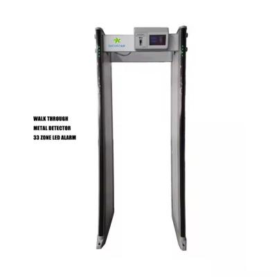Cina 7inch Touch Screen 33 Zone Walk Through Metal Detector Waterproof IP67 in Airports in vendita