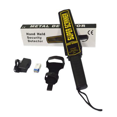 China Portable Metal Detector Alarm Hand Held Metal Detector with 9V battery led alarm à venda