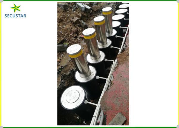 Quality Remote Control Hydraulic Rising Bollards , Electric Retractable Bollards Height for sale