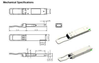 Cina 100G QSFP28 ZR4 LC Duplex Optical Transceiver 80km SFP28 LR4 103Gbps EML LAN-WDM Transceiver con diagnostica digitale in vendita