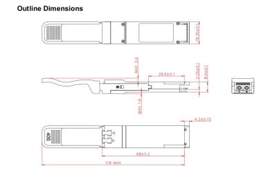 Cina Distanza di trasmissione 10km 40Gb/s QSFP LR4 Trasmettitore ottico 1277.5nm 10km Duplex LC per apparecchiature a fibra ottica di velocità in vendita
