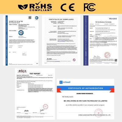 Cina Distanza di trasmissione 10km 40Gb/s QSFP LR4 Trasmettitore ottico 1277.5nm 10km Duplex LC per apparecchiature a fibra ottica di velocità in vendita