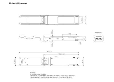 Cina 40Gb/s QSFP Multimode Optical Module BIDI 850/908nm Optical Transceiver Duplex LC IP Network Fino a 70m su OM3 100m su OM4 in vendita