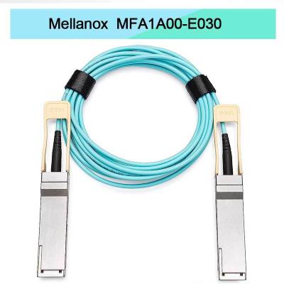 China VCSEL Based QSFP Mellanox AOC Cable MFA1A00-E030 IB EDR Up To 100Gb/S for sale