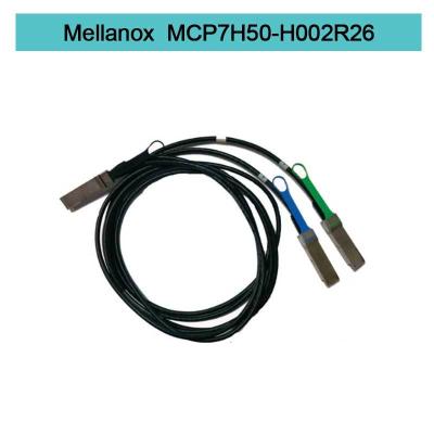 MCP7H50-H002R26 Mellanox Infinibandケーブル200Gb/Sへの2x100Gb/S 2.0m