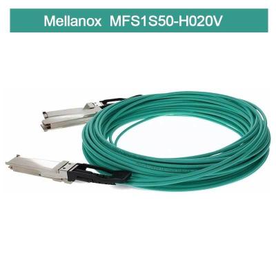 IB HDR MMF スプリッター Mellanox AOC ケーブル MFS1S50-H020V (QSFP56 - 2xQSFP56)