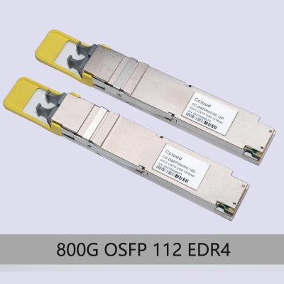 中国 高速800G OSFP 112 EDR4 CC-OSFP08EDR8-12Dデータセンター用トランシーバーモジュール 販売のため