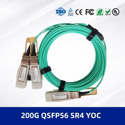 中国 オプティカルトランシーバーモジュール 200G QSFP56 SR4 YOC 3M 200G QSFP56 SR4 2x100G PAM4 モジュレーションとDDMサポート 販売のため
